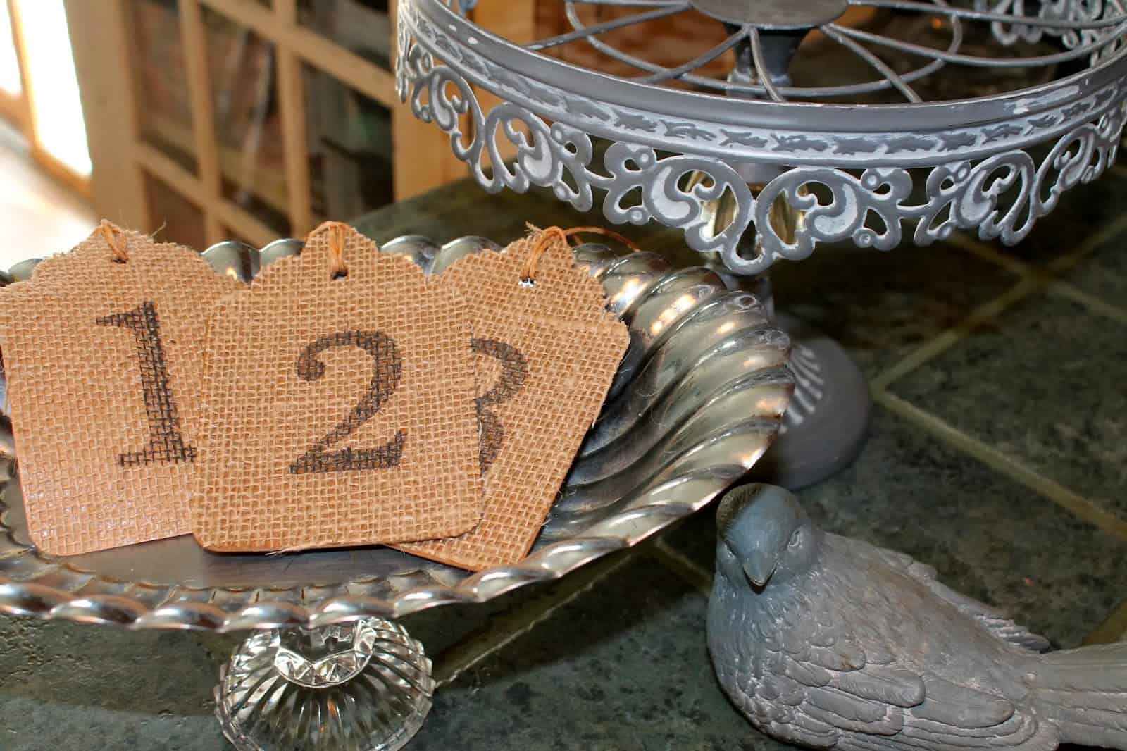 Making Your Very Own Bird Stamp & Burlap Tags • Adirondack Girl @ Heart