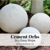 Create Your Own Concrete Orbs in 5 Easy Steps • Adirondack Girl @ Heart