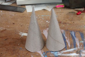 Glittery Toilet Paper Tube Christmas Trees • Adirondack Girl @ Heart
