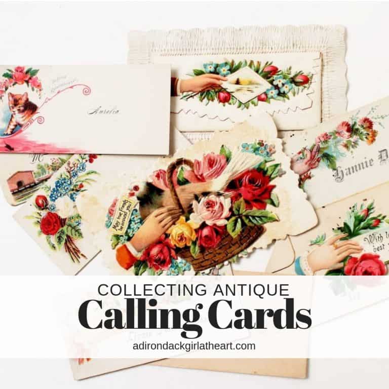 Antique Victorian Calling Card Guide + Free Printables • Adirondack ...