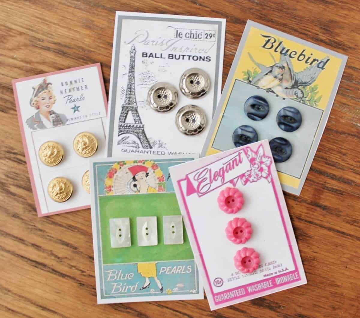 Display and Sell Vintage & Antique Buttons +FREE Printables ...