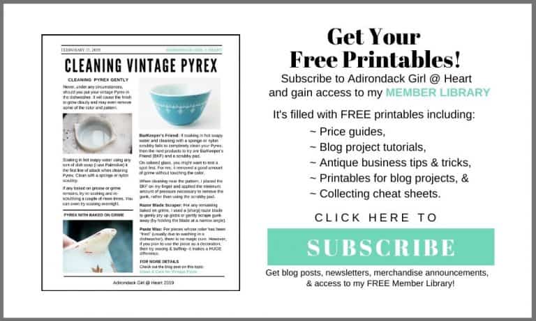 How to Clean & Care for Vintage Pyrex • Adirondack Girl @ Heart