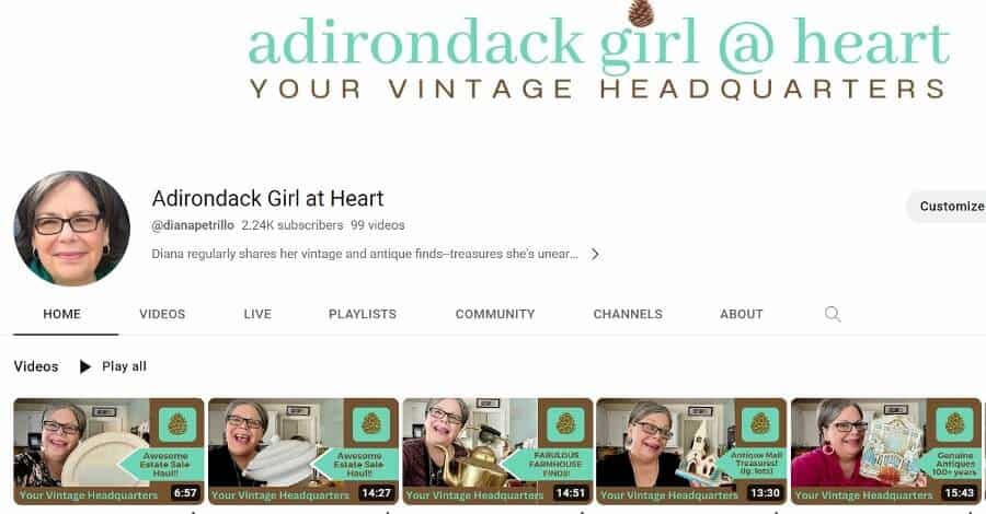 10 Favorite Vintage & Antique YouTube Channels • Adirondack Girl @ Heart